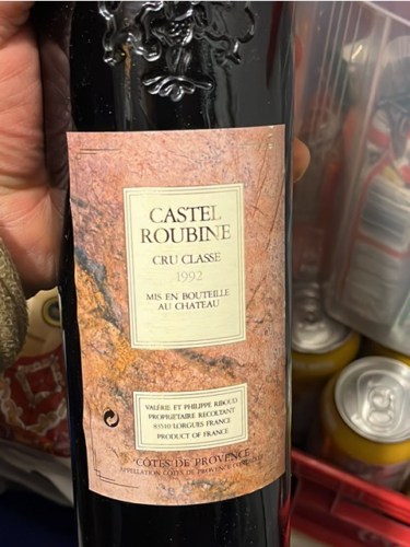 Château Roubine Castel Roubine Blanc de Blancs Côtes de Provence (Cru ...