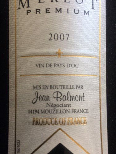 Jean Balmont Premium Merlot | Vivino France