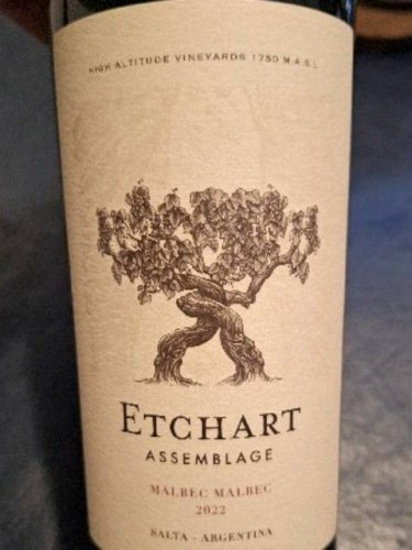 Bodegas Etchart Assemblage Malbec - Malbec | Vivino US