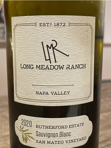 Long Meadow Ranch San Mateo Vineyard Rutherford Estate Sauvignon Blanc ...