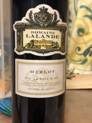 Domaine Lalande Merlot | Vivino France