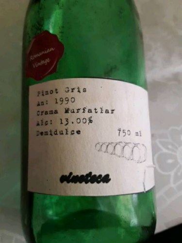 Murfatlar Vinul Romania Pinot Gris Demidulce | Vivino US