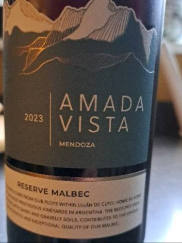 Amada Vista Reserve Malbec | Vivino US