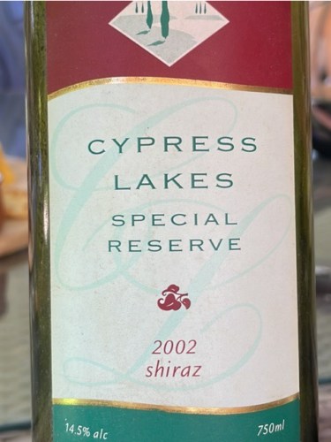 Cypress Lakes Special Reserve Shiraz | Vivino US