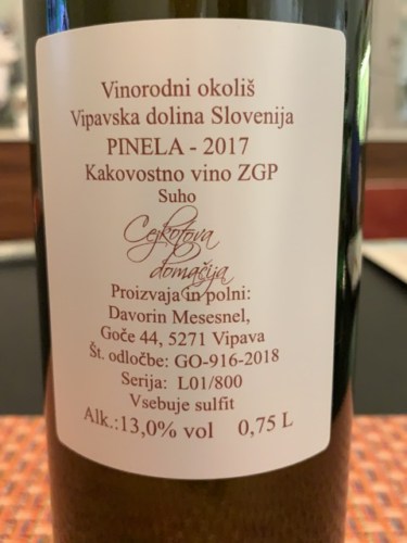 Cejkotova Domačija Pinela | Vivino US