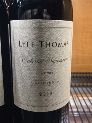 Barrel Head Lyle-Thomas Cabernet Sauvignon Lot 707 | Vivino US