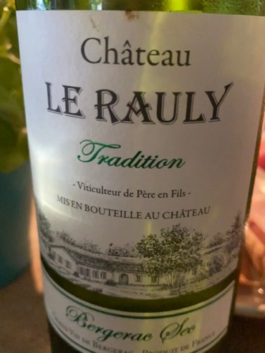 Château le Rauly Tradition Bergerac Sec | Vivino English