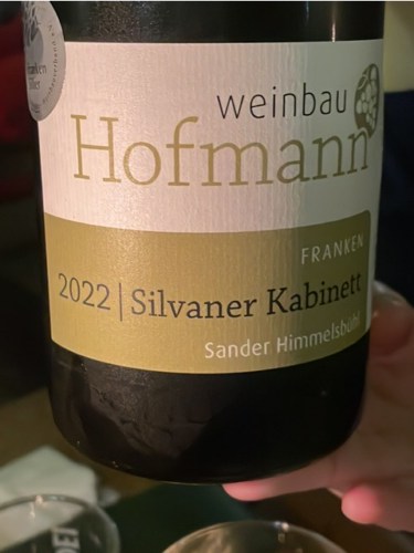 Hofmann Sander Himmelsbühl Silvaner Kabinett | Vivino US