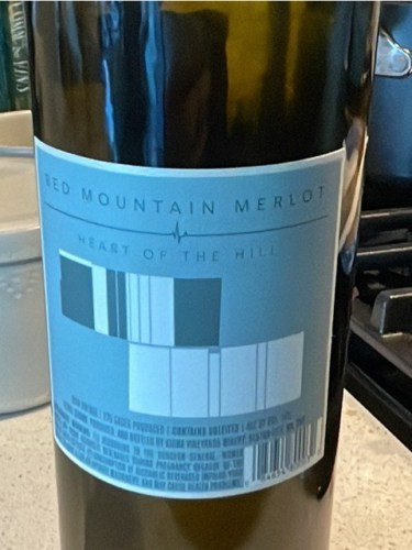 Kiona Vineyards Heart of The Hill Merlot | Vivino US