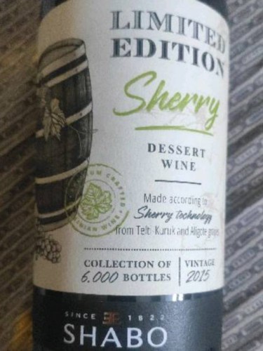 Shabo Limited Edition Sherry | Vivino US