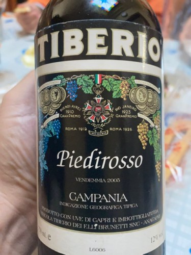 Tiberio dei Fratelli Brunetti Piedirosso Campania | Vivino US