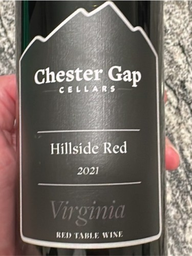 Chester Gap Cellars Hillside Red | Vivino English
