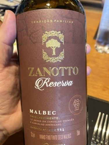 Zanotto Reserva Malbec | Vivino US