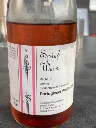 Roger Spiess Kindenheimer Grafenstück Portugieser Weissherbst | Vivino US