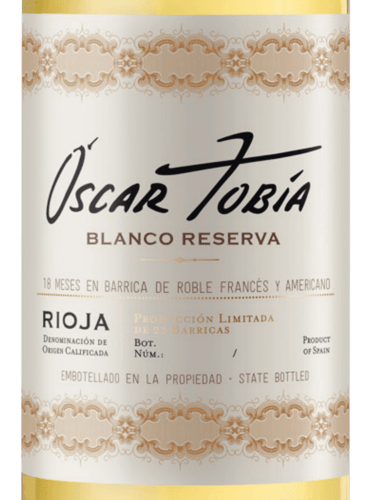Tobia Óscar Tobía Reserva Rioja Blanco | Vivino English