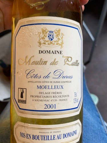 Domaine Moulin de Paillo Côtes de Duras Moelleux | Vivino France