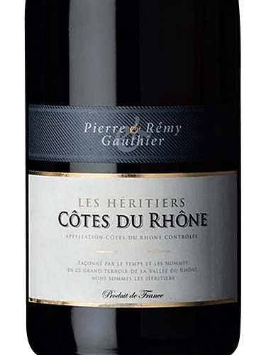 Pierre & Remy Gauthier Les Héritiers Côtes du Rhône | Vivino US