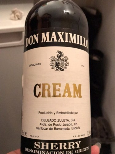 N.V. Delgado Zuleta Don Maximillo Cream Sherry | Vivino US