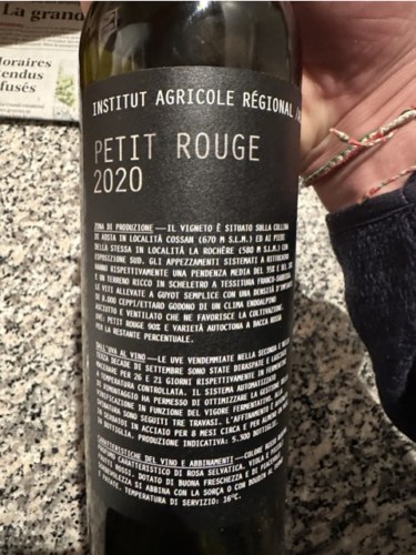Institut Agricole Régional Petit Rouge | Vivino Australia
