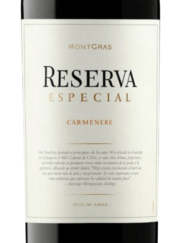2020 MontGras Reserva Especial Carmenère | Vivino US
