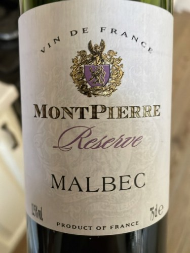 Montpierre Reserve Malbec | Vivino US
