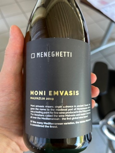 2019 Meneghetti Moni Emvasis Malvazija | Vivino US