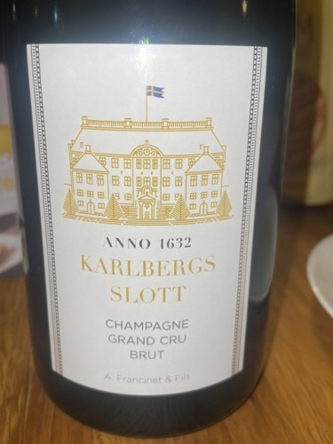 A. Francinet Karlbergs Slott Brut Champagne Grand Cru | Vivino United ...