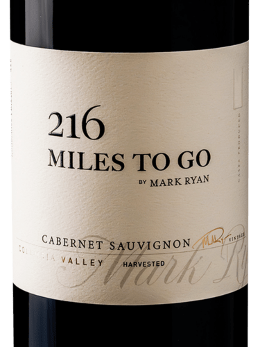 Mark Ryan Winery 216 Miles To Go Cabernet Sauvignon | Vivino English