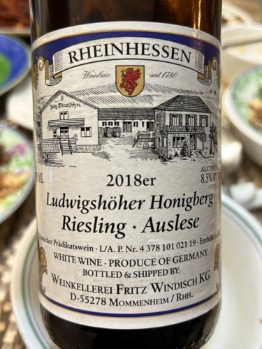 Fritz Windisch Ludwigshöher Honigberg Riesling Auslese | Vivino US