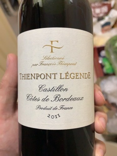 F. Thienpont F.Thienpont Côtes de Bordeaux Légende | Vivino US