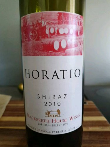 Mackereth House Horatio Shiraz | Vivino US