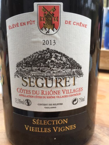 Roaix Seguret Sélection Vieilles Vignes Élevé En Fût de Chêne Côtes du ...