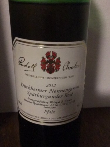 Rudolf Chrobak Dürkheimer Nonnengarten Spätburgunder Rosé | Vivino US