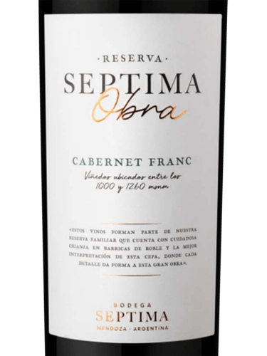 2022 Séptima Obra Reserva Cabernet Franc | Vivino US