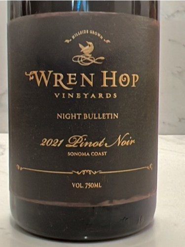 Wren Hop Night Bulletin Pinot Noir | Vivino US