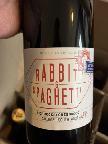Rabbit & Spaghetti Horrocks & Greenwood Shiraz | Vivino English