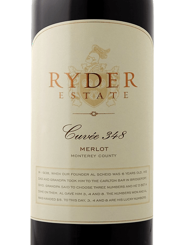 Ryder Estate Cuvée 348 Merlot | Vivino US
