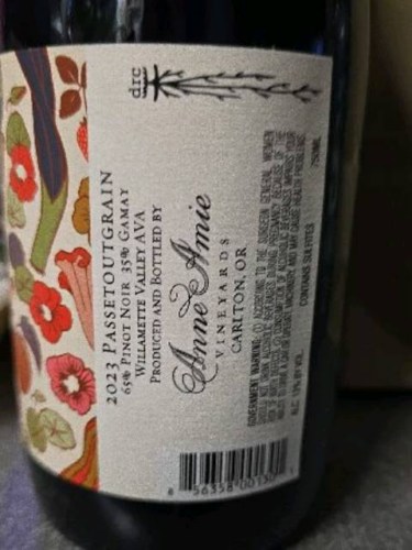 Anne Amie Vineyards Passetoutgrain | Vivino US