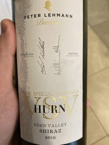 Peter Lehmann VSV Hurn Shiraz | Vivino US