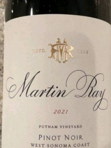 Martin Ray Putnam Vineyard Pinot Noir | Vivino US