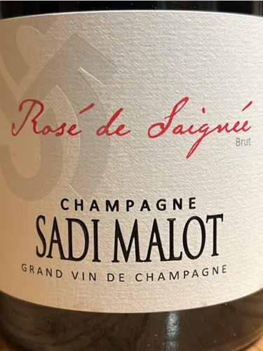 Sadi Malot Rosé de Saignée Champagne Grand Cru 'Verzy' | Vivino English