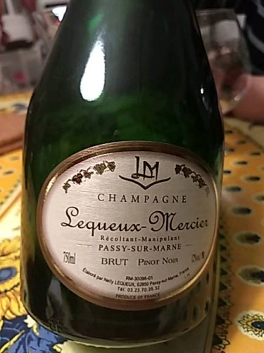 Lequeux Mercier Pinot Noir Brut Champagne | Vivino US