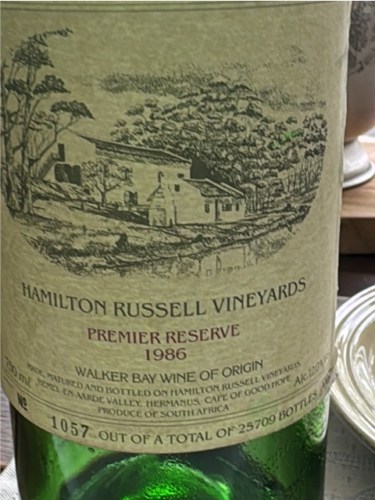 Hamilton Russell Vineyards Premier Reserve | Vivino US