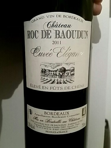 Château Roc de Baoudun Cuvée Elégance Bordeaux | Vivino 日本