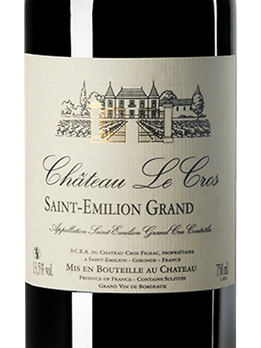 Château Cros Figeac Château Le Cros Saint-Émilion Grand Cru | Vivino US
