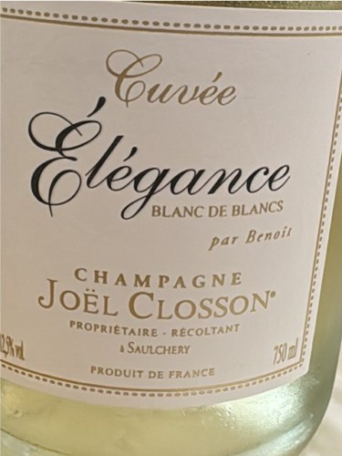 Joël Closson Cuvée Elégance Blanc de Blancs Champagne | Vivino US