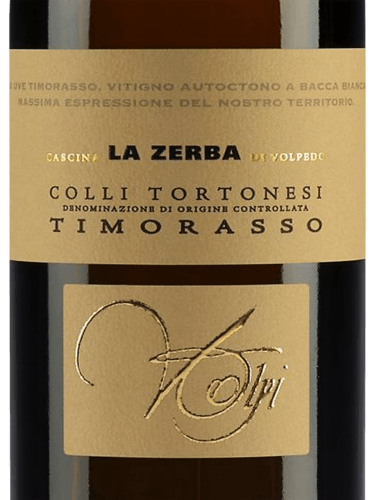 Cantine Volpi Cascina La Zerba di Volpedo Timorasso Derthona Colli ...