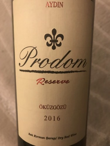 Prodom Reserve Öküzgözü | Vivino US
