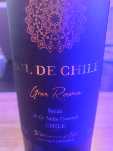 Sol de Chile Gran Reserva Syrah | Vivino US