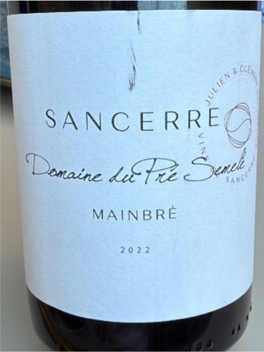 Domaine du Pré Semelé (Julien & Clément Raimbault) Mainbré Sancerre ...